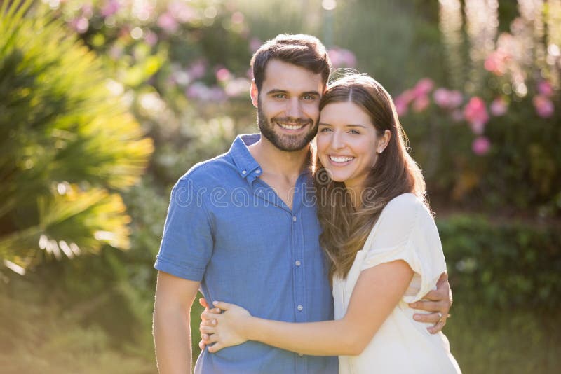 Portrait of Couple Embracing Stock Photo - Image of embracing ...