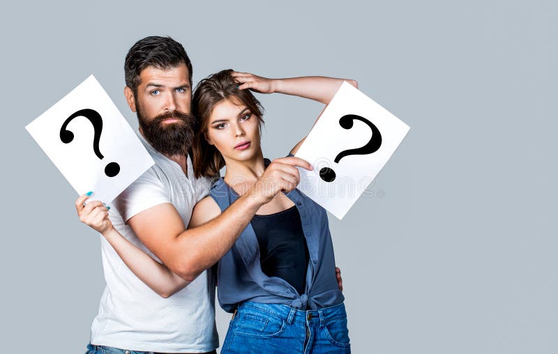 Confused Couple Question Mark Stock Photos - Free & Royalty-Free Stock ...