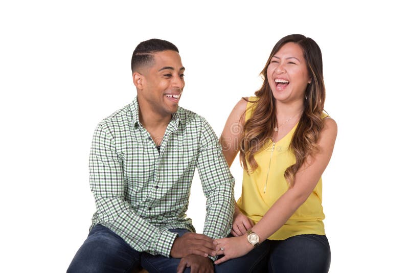 Portrait of a Couple in Yellow and Green Stock Photo - Image of ...