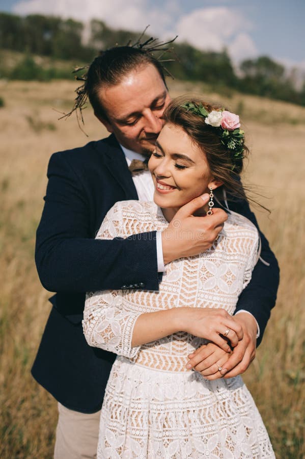 Portrait Couples, Tenderness Love Nature Stock Image - Image of ...