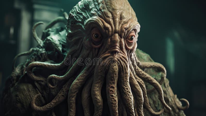 Portrait of the Cthulhu Monster Stock Illustration - Illustration of ...