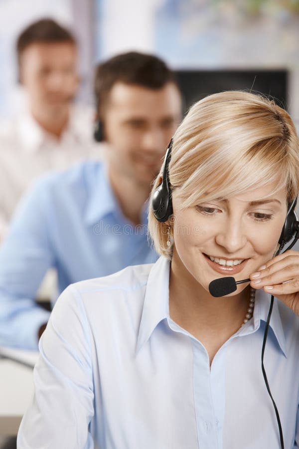 Customer service stock image. Image of blue, adult, indoor - 13227045