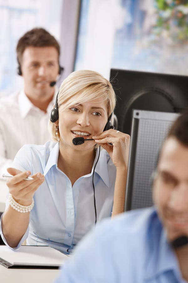 Customer service operators stock photo. Image of dispatcher - 24850428