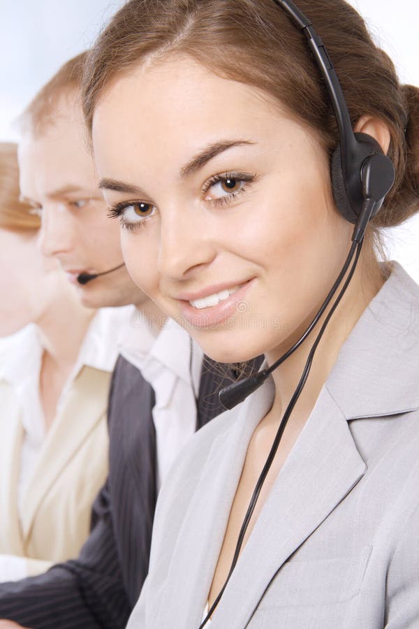Portrait of Customer Service Representatives Stock Photo - Image of ...