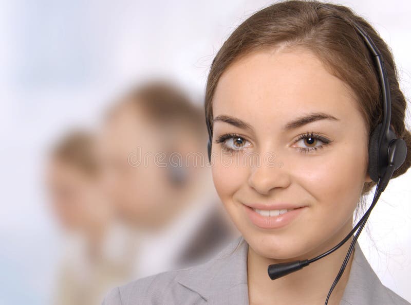 Portrait of Customer Service Representatives Stock Photo - Image of ...