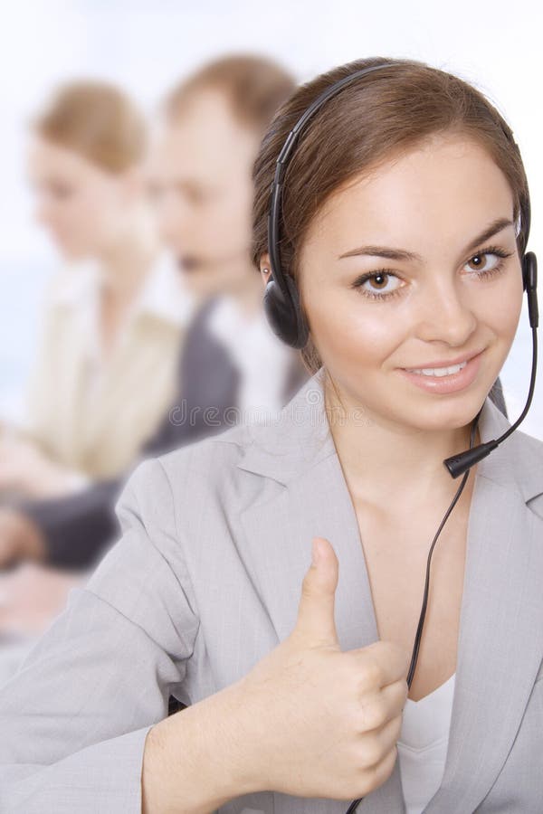 Portrait of Customer Service Representatives Stock Photo - Image of ...