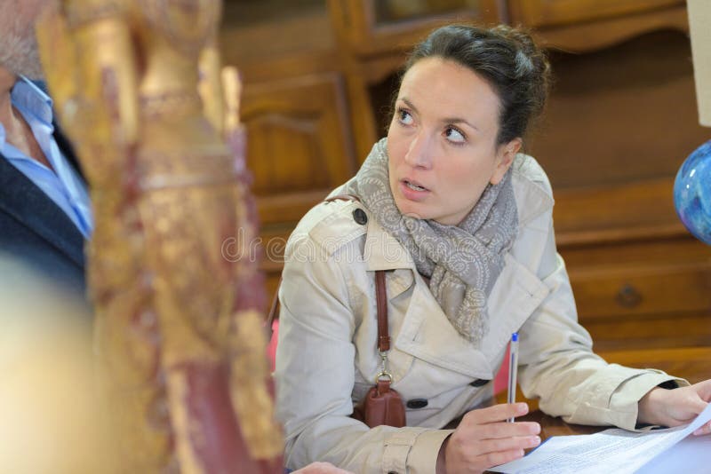 Portrait customers request stock photo. Image of editor - 161224176