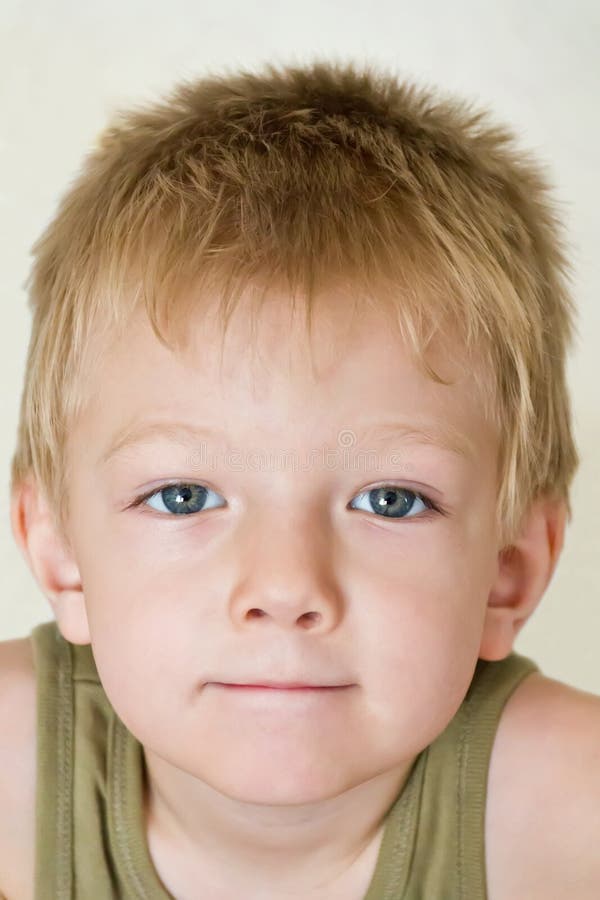 Portrait of cute boy stock photo. Image of younger, european - 41867390