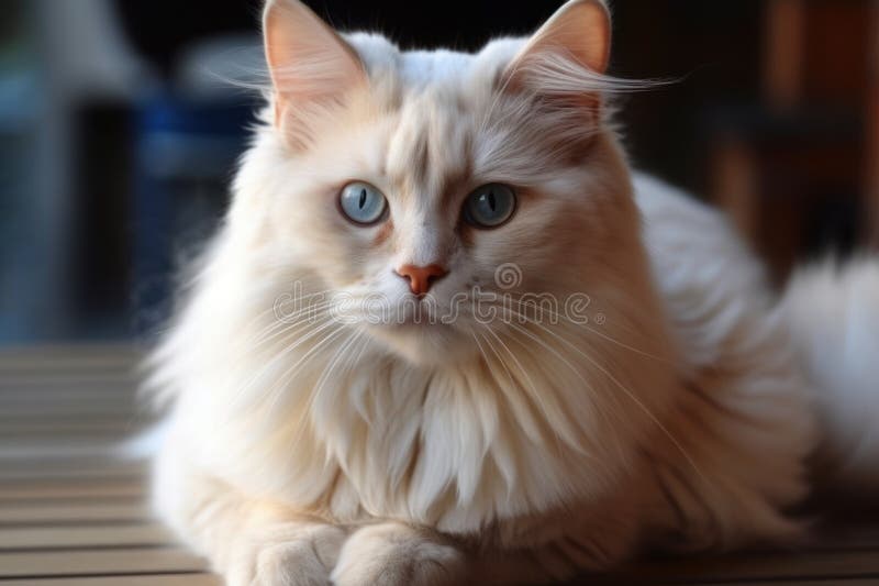 Portrait of a Cute Cat Looking Away. Canaani Cat Breed Stock Image ...