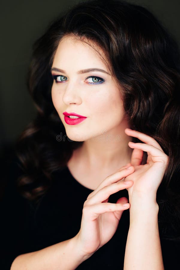 Portrait of Cute Girl, Model Stock Image - Image of magnificent, look ...