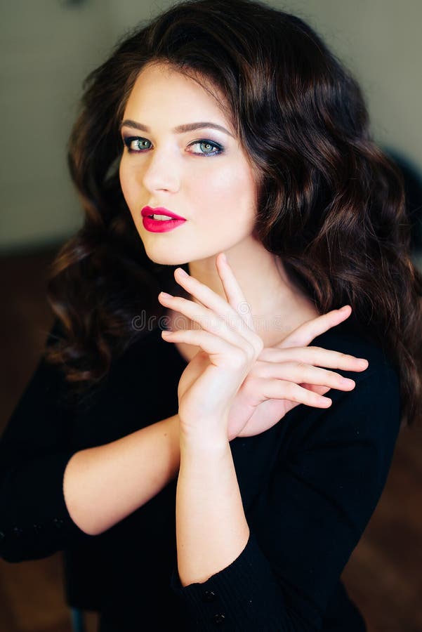 Portrait of Cute Girl, Model Stock Image - Image of adult, lovely: 94452295