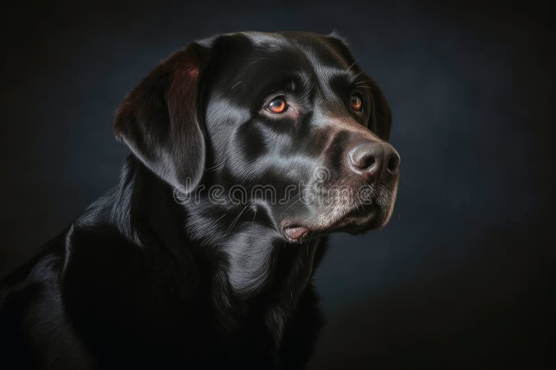 Portrait of a Cute Golden Retriever Dog Created with Generative AI ...