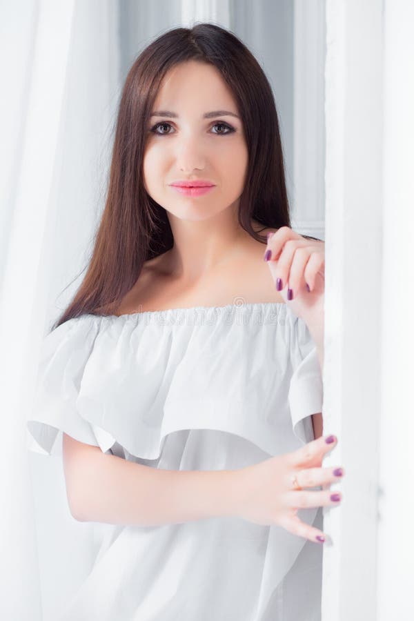 Portrait of a cute lady stock image. Image of cutie - 149282485