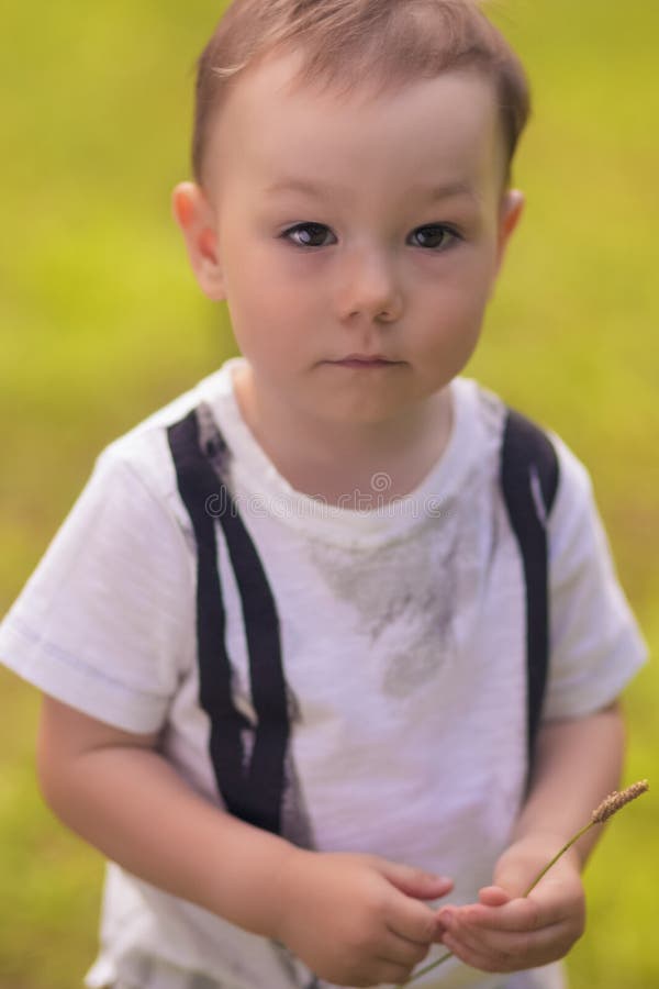 Portrait of Cute Little Child Stock Photo - Image of people, playful ...