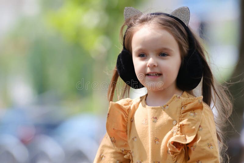 Portrait of a Cute Little Girl in the Park. Stock Image - Image of cute ... Portrait of a Cute Little Girl in the Park. Stock Image - Image of cute ...