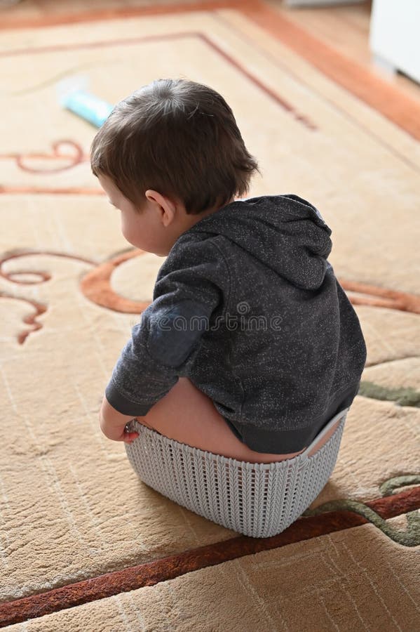 Portrait of a Cute Sitting Baby Stock Image - Image of development ...
