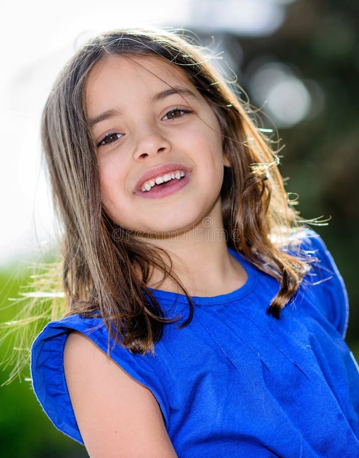 Beautiful Portrait of Cute Child Stock Photo - Image of freedom, little ...