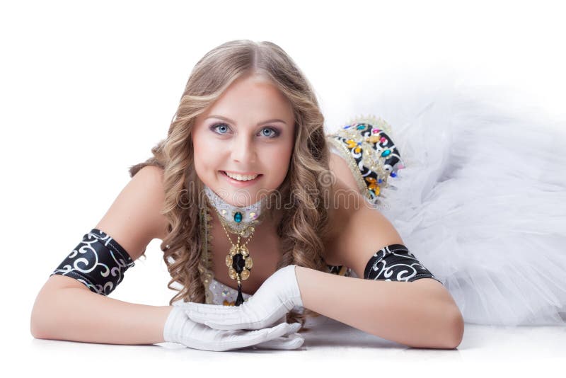 Portrait of Cute Smiling Dancer Posing at Camera Stock Photo - Image of ...