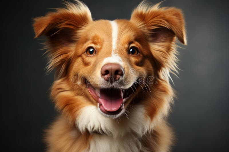 Portrait of Cute Smiling Happy Puppy Stock Photo - Image of eyes ...