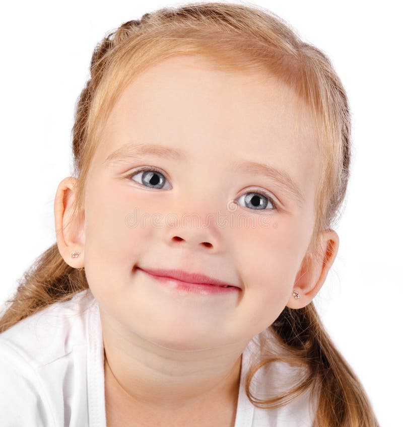 Portrait of Smiling Cute Little Girl in Blue Scarf Stock Image - Image ... Portrait of Smiling Cute Little Girl in Blue Scarf Stock Image - Image ...