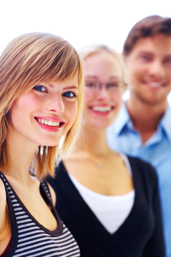 Portrait of a cute student stock image. Image of colleagues - 2514255