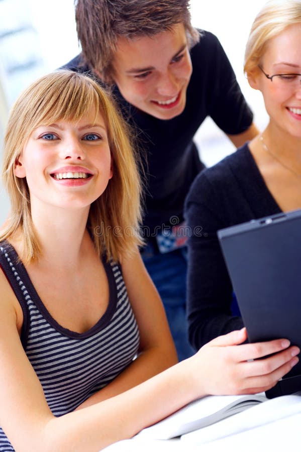 Portrait of a cute student stock photo. Image of office - 2560200