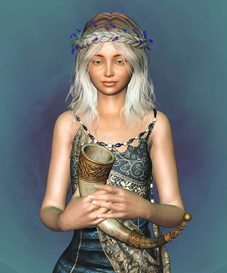 Portrait D'Elf D'imagination Illustration Stock - Illustration du ...