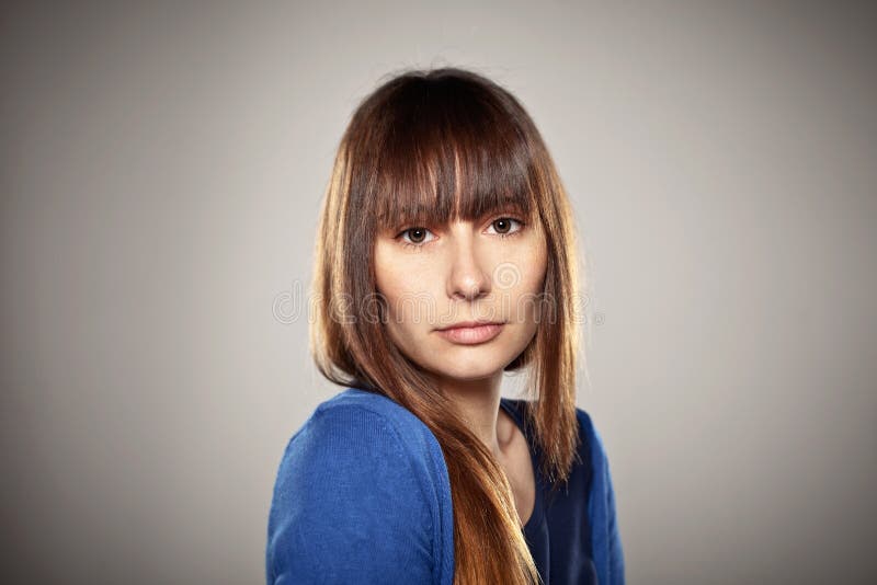 Portrait D'une Fille Normale Image stock - Image du réel, fille: 30355629