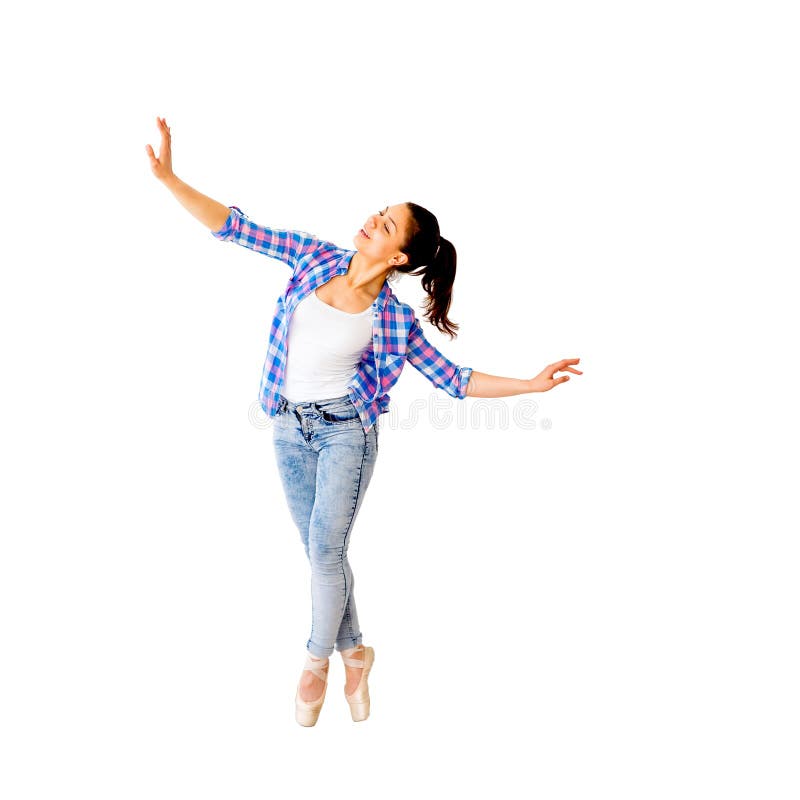 Portrait of a dancing girl stock image. Image of dancer - 99618163