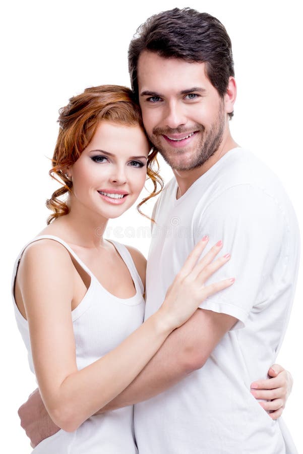 Portrait De Beaux Couples Heureux Attrayants Photo stock - Image du ...
