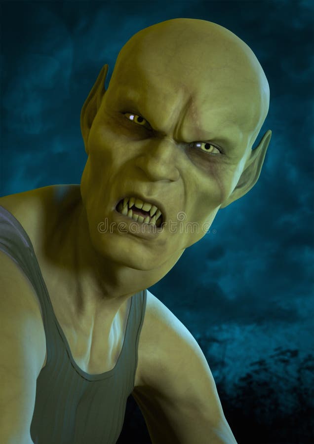 Portrait Du Vieil Homme Chauve Dans Le Style Scandinave. Illustration D ...