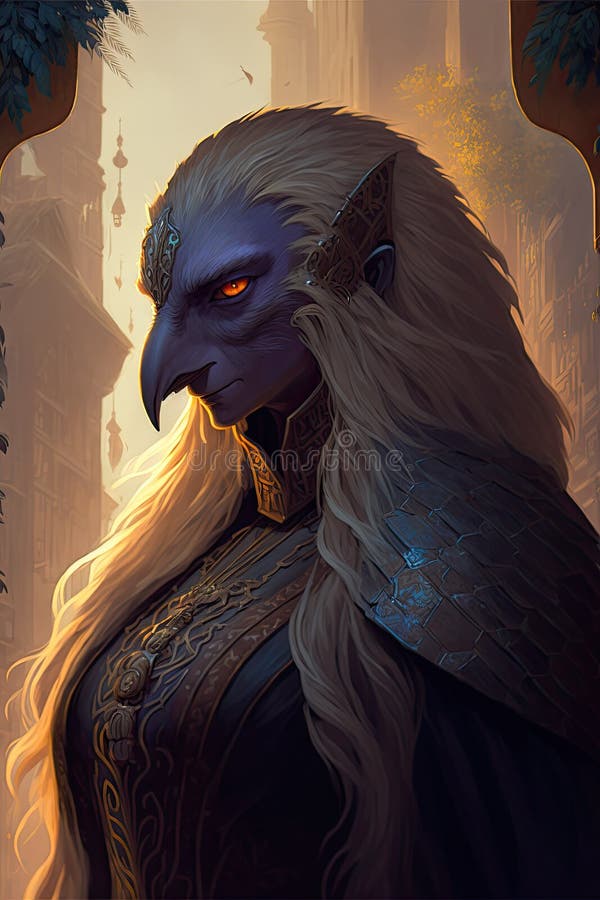 Kenku Bard Female Old Generative AI Stock Illustration - Illustration ...