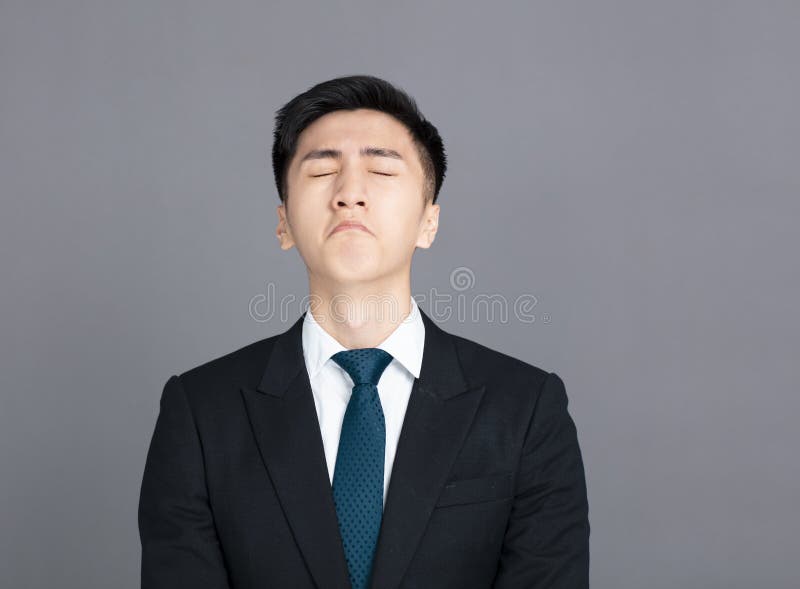 Portrait of Depressed and Sad Business Man Stock Photo - Image of ...