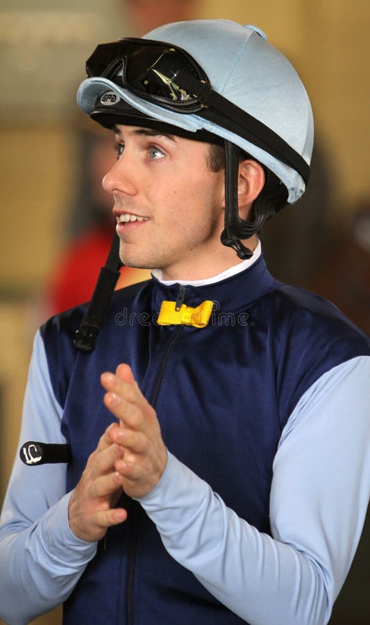 Portrait Des Jockeys Joe Talamo Redaktionelles Stockfoto - Bild von ...