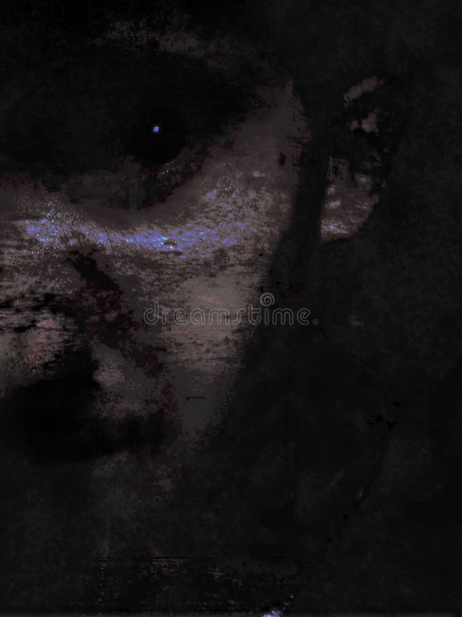 Portrait, Digital Collage and Special Processing. Face, Men, Looking on ...