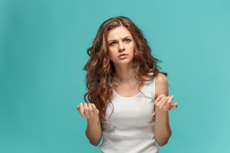 The Portrait of Disaffected Woman Stock Image - Image of head, concept ...