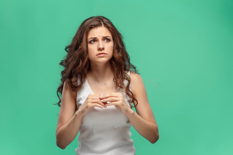 The Portrait of Disaffected Woman Stock Image - Image of disaffected ...