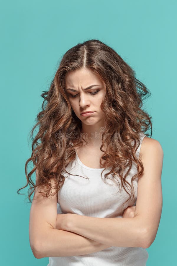Portrait of a Disaffected Young Woman Stock Image - Image of letdown ...