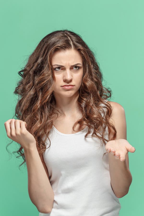 The Portrait of Disaffected Woman Stock Photo - Image of afraid, angry ...