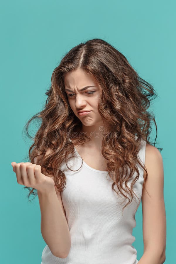 The Portrait of Disaffected Woman Stock Photo - Image of human, fearful ...