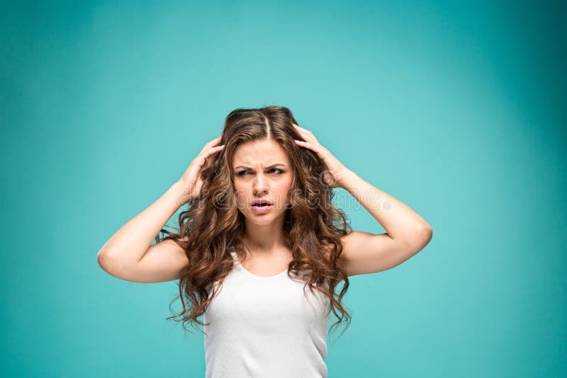 The Portrait of Disaffected Woman Stock Image - Image of grimace ...