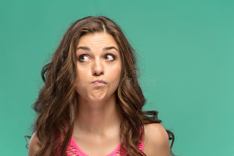 The Portrait of Disaffected Woman Stock Image - Image of contempt ...