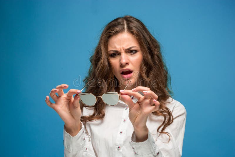 The Portrait of Disaffected Woman Stock Photo - Image of aversion, gray ...