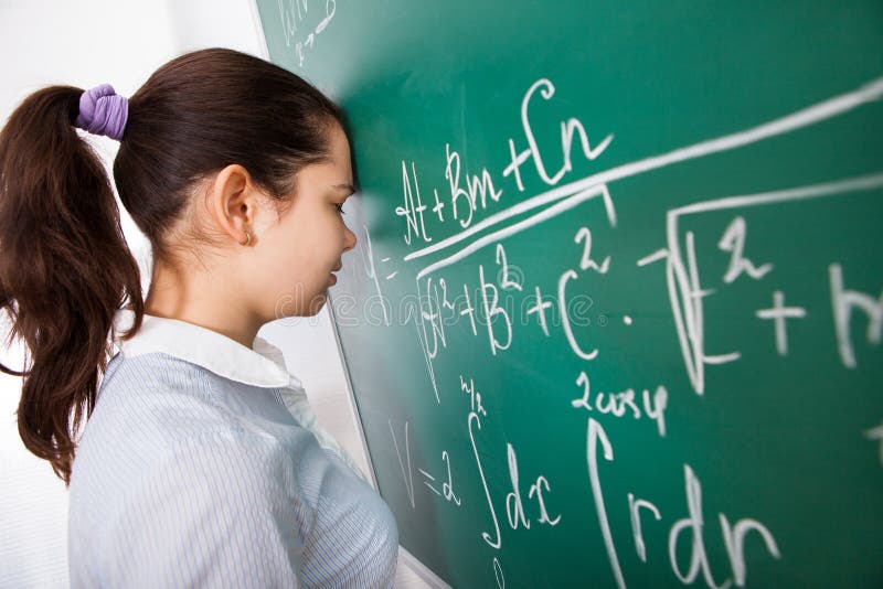 Portrait of Disappointed Student Stock Image - Image of formula, class ...