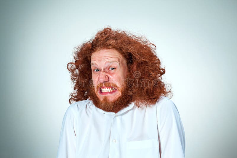 The Portrait of Disgusted Man Stock Image - Image of closeup ...