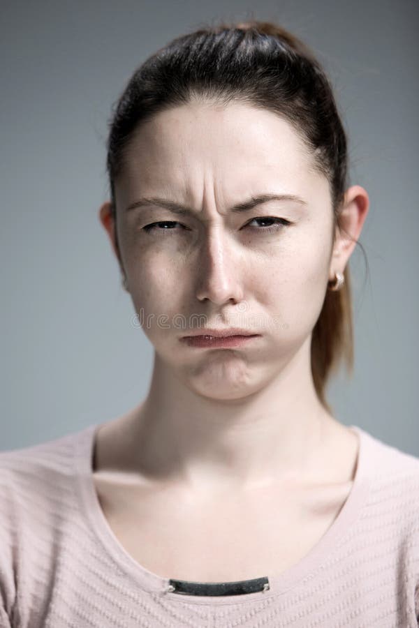 Portrait of Disgusted Woman Stock Image - Image of contempt, concept ...