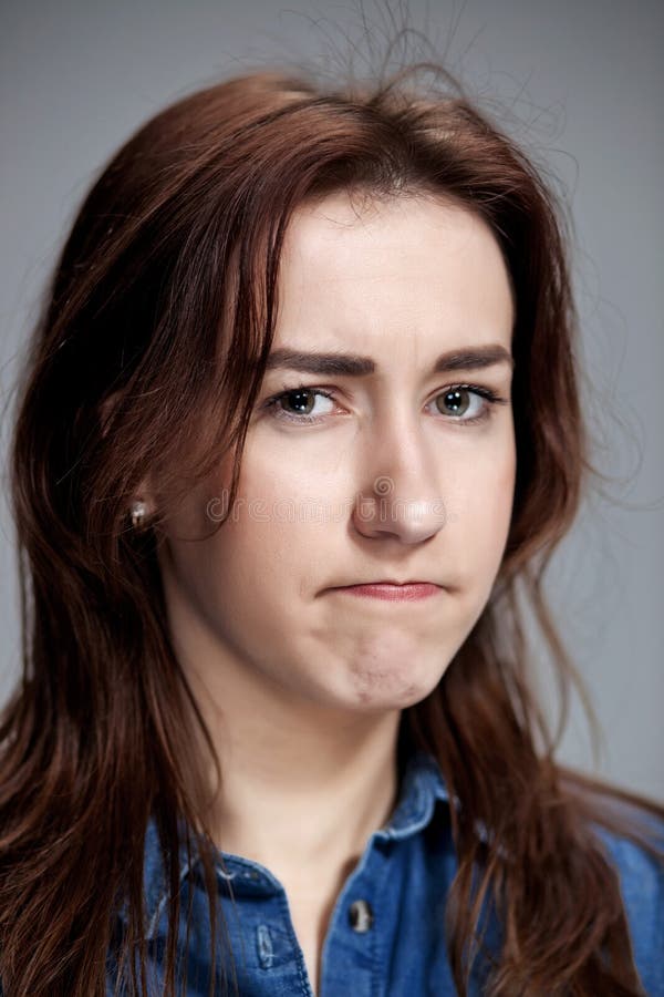 Portrait of Disgusted Woman Stock Image - Image of human, aversion ...