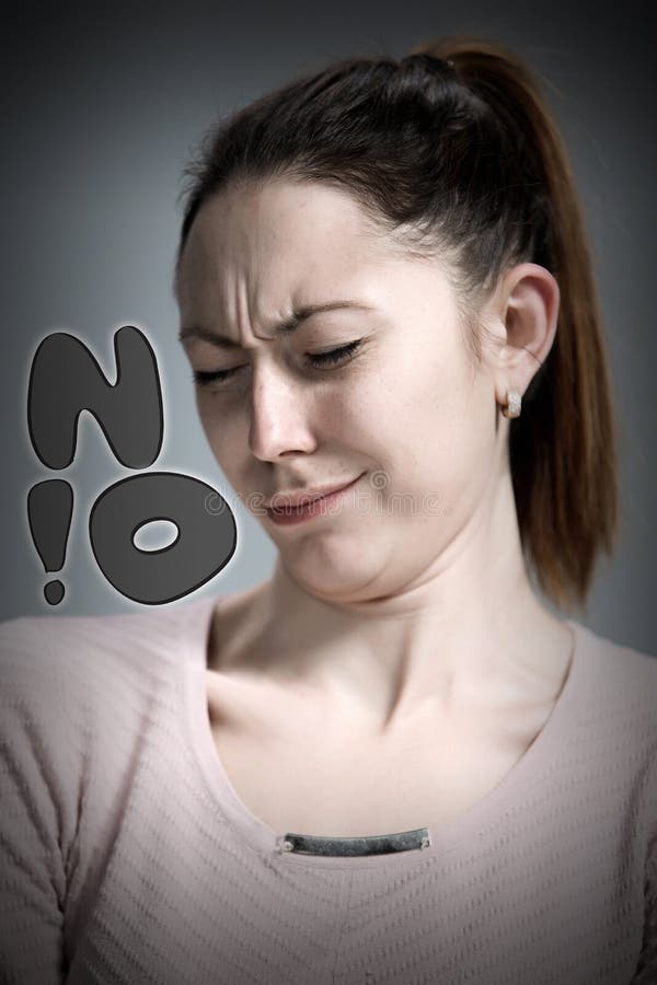 Portrait of Disgusted Woman Stock Photo - Image of businesswoman ...