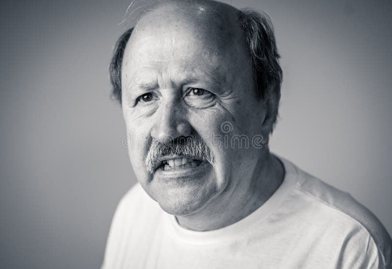Portrait of Disorientated and Confused Old Man Suffering from Alzheimer ... Portrait of Disorientated and Confused Old Man Suffering from Alzheimer ...