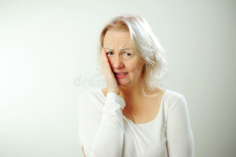 Portrait of Displeased Upset Female Frowns Face As Going To Cry ... Portrait of Displeased Upset Female Frowns Face As Going To Cry ...